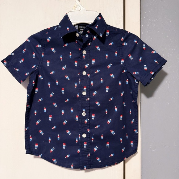 City Streets | Shirts & Tops | Navy Blue Kids Shirt With Fun Print ...